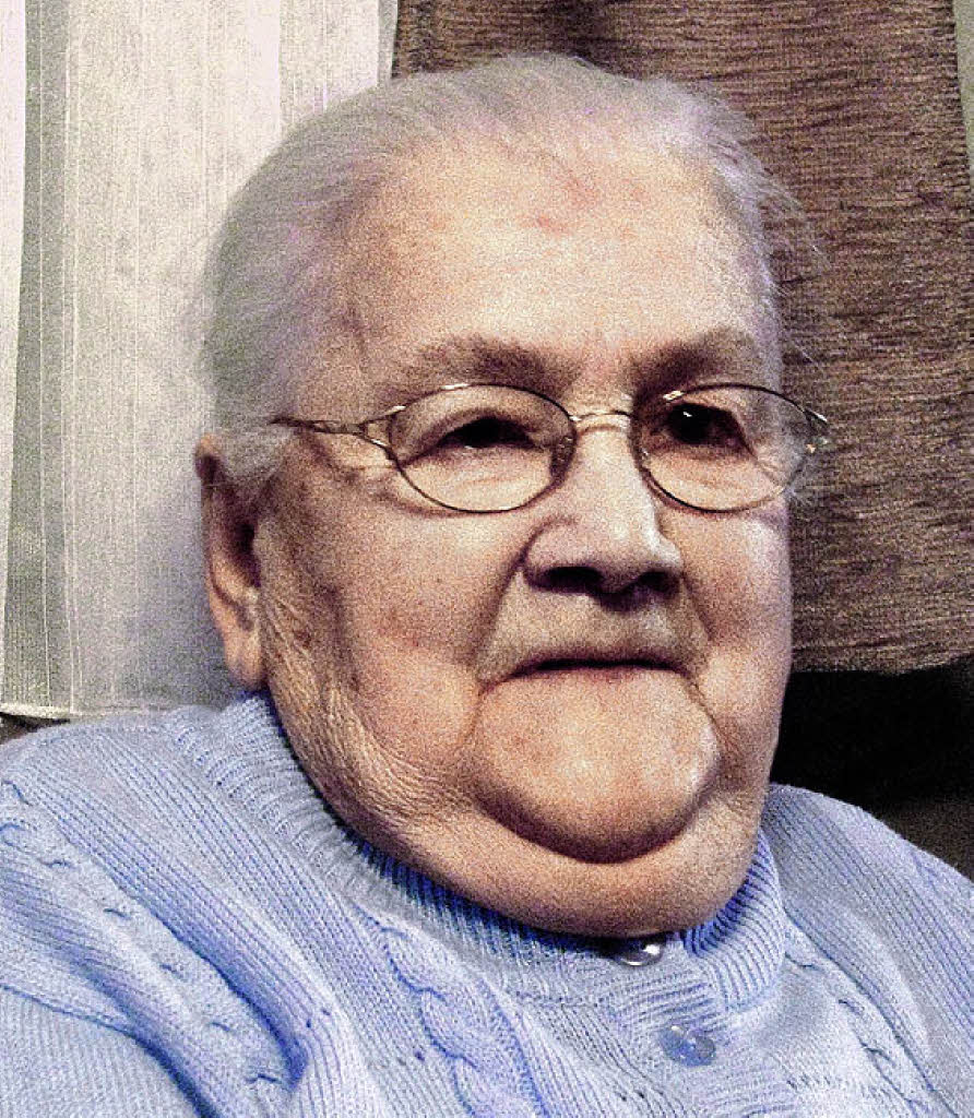 Agnes Asal auch in hohem Alter noch fit - Stegen - Badische Zeitung