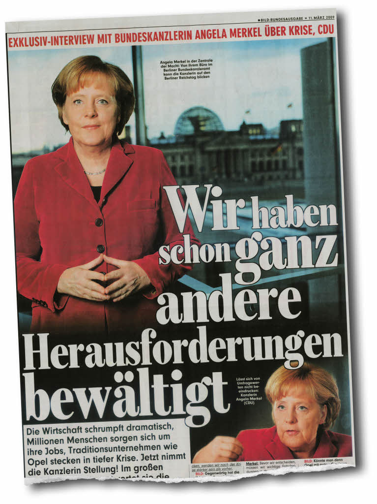 Angela Merkel - Regieren mit der Boulevardpresse - Deutschland - Badische Zeitung