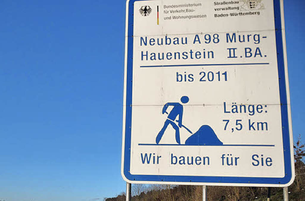 Die A 98 bleibt dieses Jahr ein Schwerpunkt - Kreis Lörrach - Badische ...