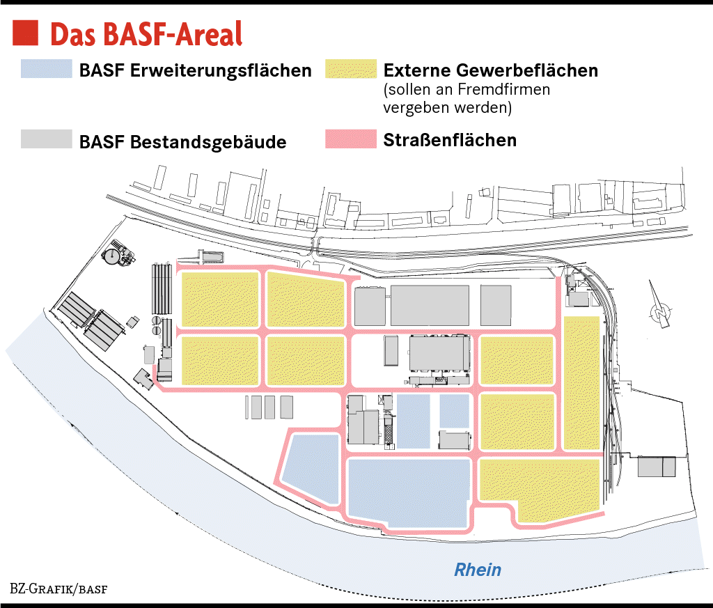 Das BASF-Areal ist vor allem für das Chemieumfeld interessant ...