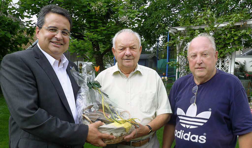 Viel Besuch gestern bei Max Reith - Neuried - Badische Zeitung