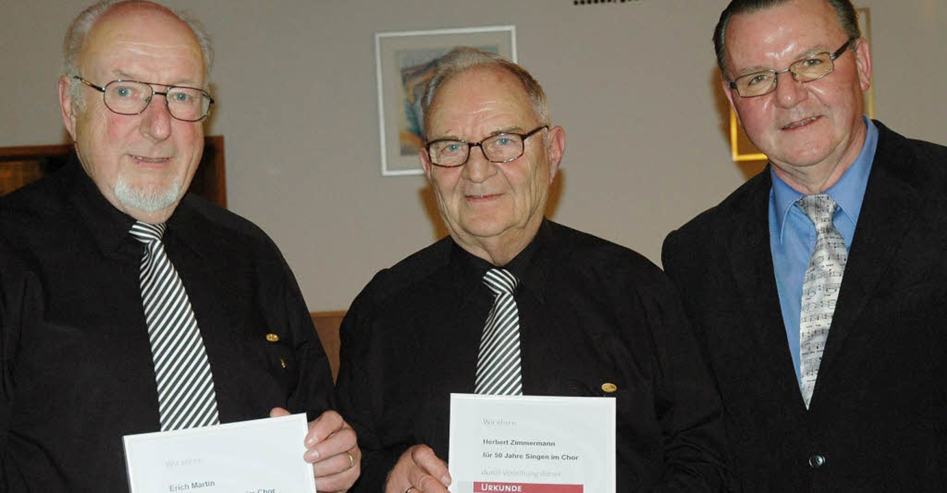 Martin und Zimmermann singen seit 100 Jahren - Murg - Badische Zeitung