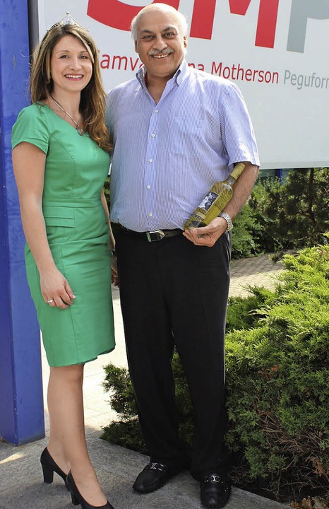 SMP-Chef empfängt Weinbotschafterin - Bötzingen - Badische Zeitung