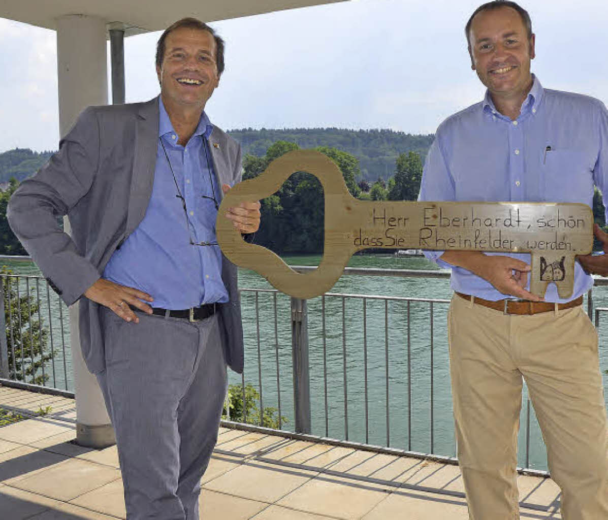 Der OB hat sein neues Domizil am Rhein - Rheinfelden - Badische Zeitung