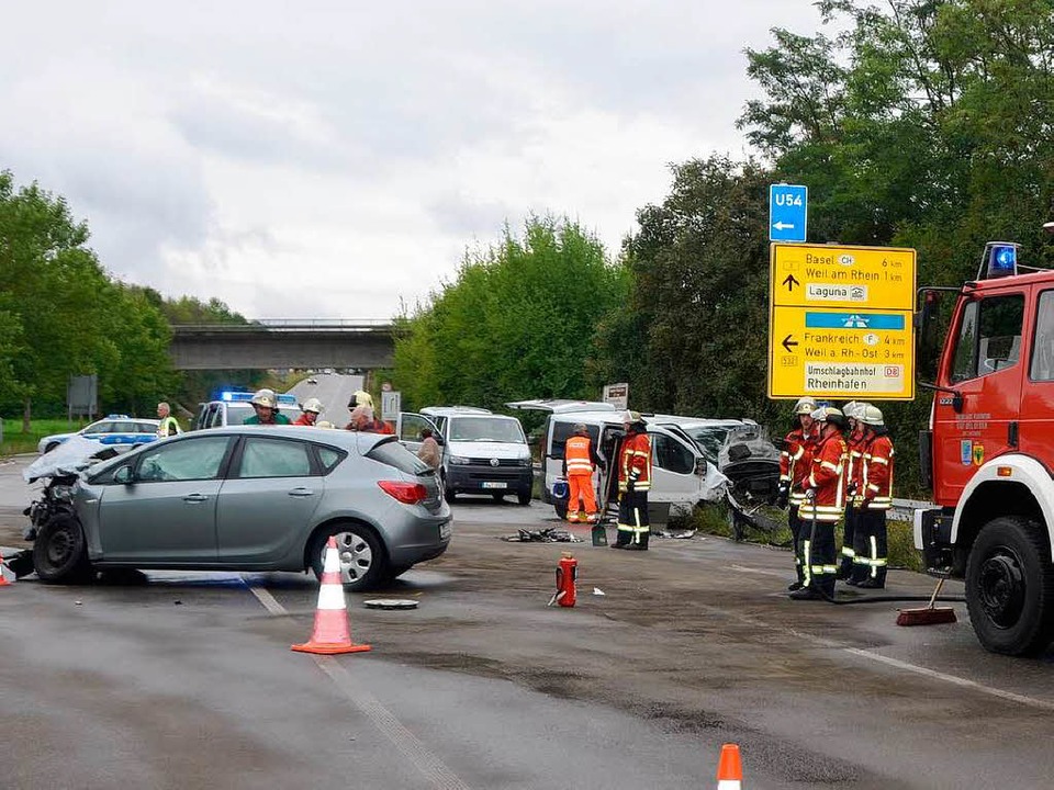 40 000 Euro Sachschaden und zwei Leichtverletzte - Weil am Rhein - Badische Zeitung