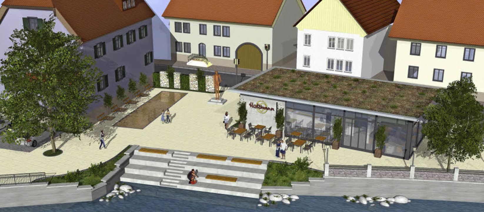 Treffpunkt mit Café und Bouleplatz - Ehrenkirchen - Badische Zeitung