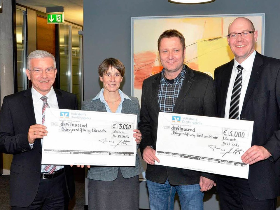 3000 Euro für Weiler Bürgerstiftung - Weil am Rhein - Badische Zeitung