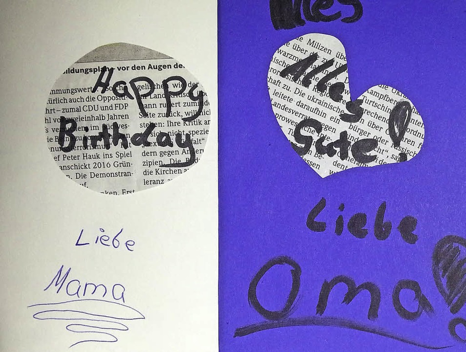 ZISCH-TIPP: Bastelanleitung Geburtstagskarte - Zisch-Texte - Badische ...