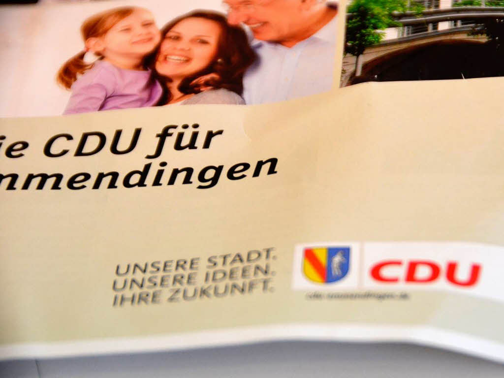 Emmendinger CDU muss Stadtwappen auf Wahlwerbung überkleben ...