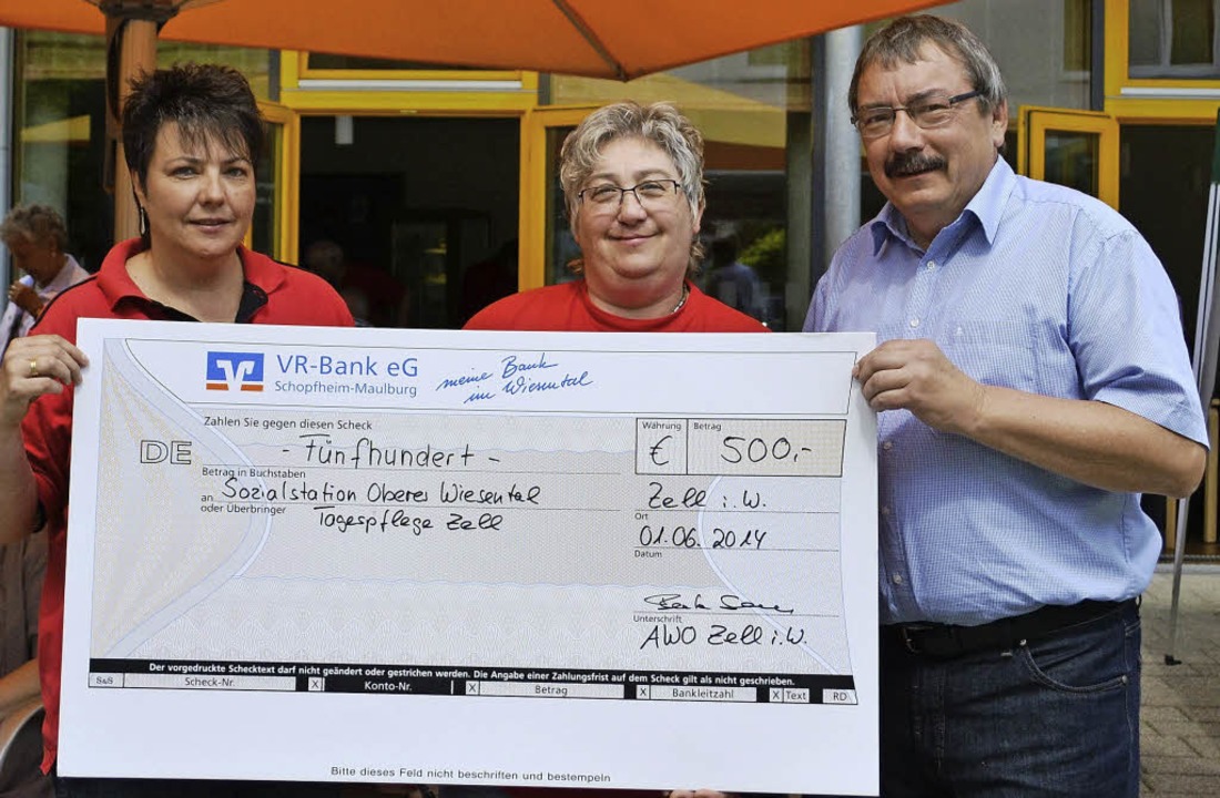 "Das Geld kommt in gute Hände" - Zell im Wiesental - Badische Zeitung