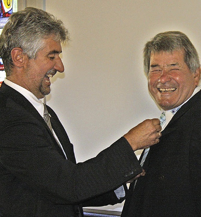 Ehrennadel für Stadtrat Felber - Wehr - Badische Zeitung