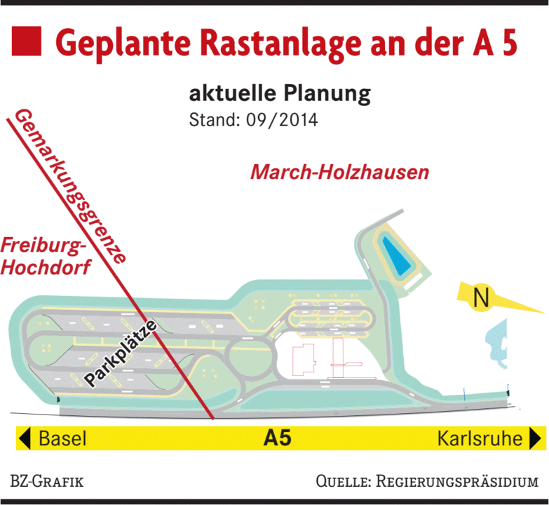 A5-Rasthof bei Holzhausen soll dichter an die Autobahn - March ...