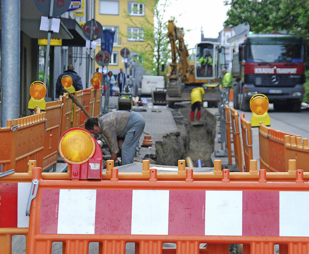 Vollsperrung der Basler Straße zwingt zu einer Umleitung - Rheinfelden - Badische Zeitung