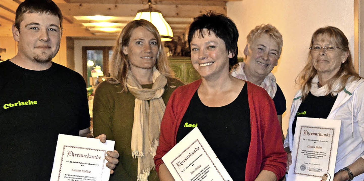 Vier Ehrenmitglieder - Fröhnd - Badische Zeitung