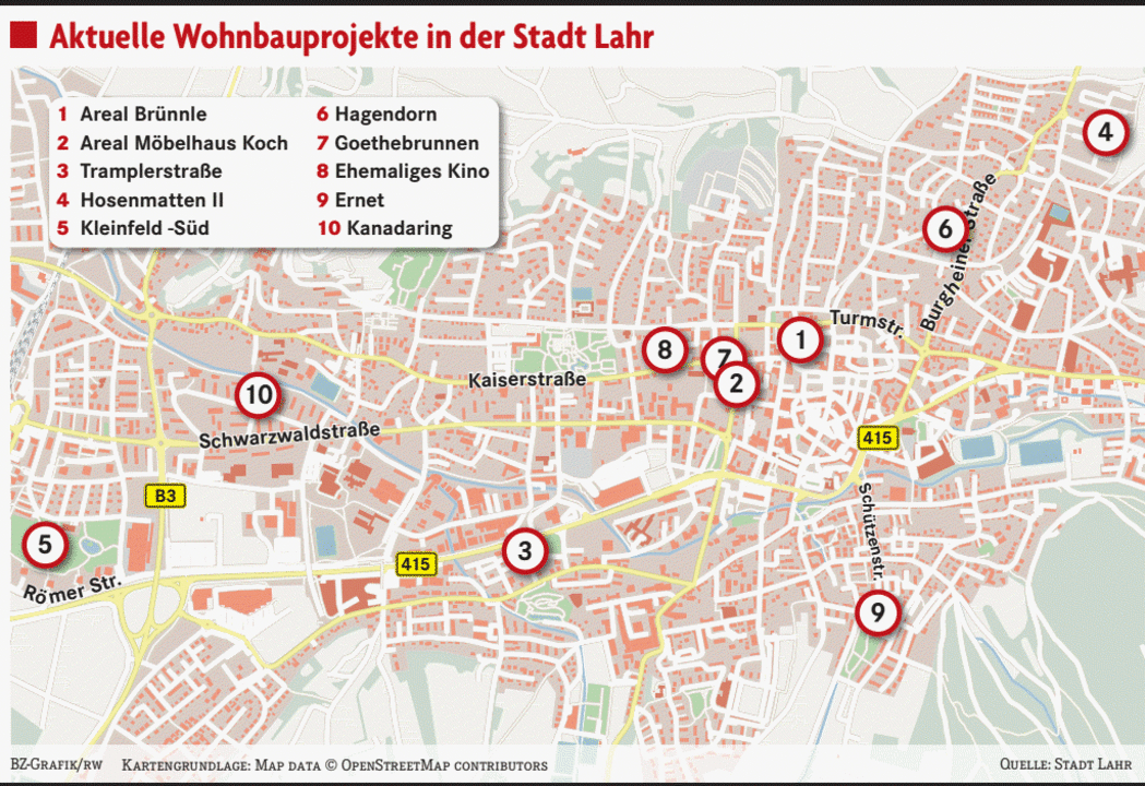 In Lahr boomt der Wohnungsbau - Lahr - Badische Zeitung