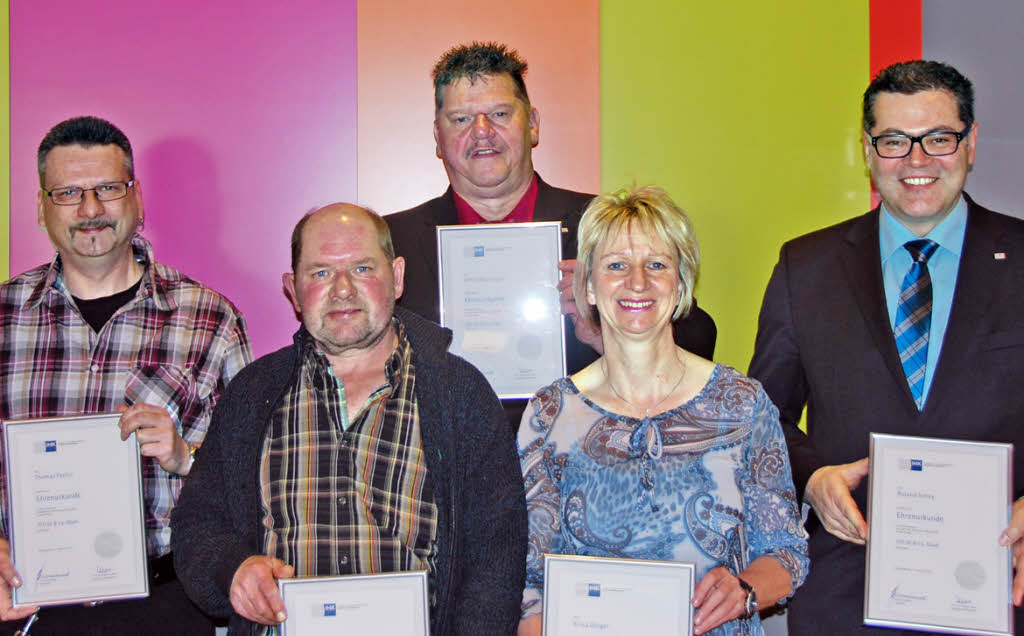 Sto zeichnet langjährige Mitarbeiter aus - Stühlingen - Badische Zeitung