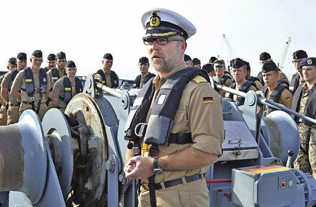 Bundesmarine sichert Außengrenze der EU - Deutschland - Badische Zeitung