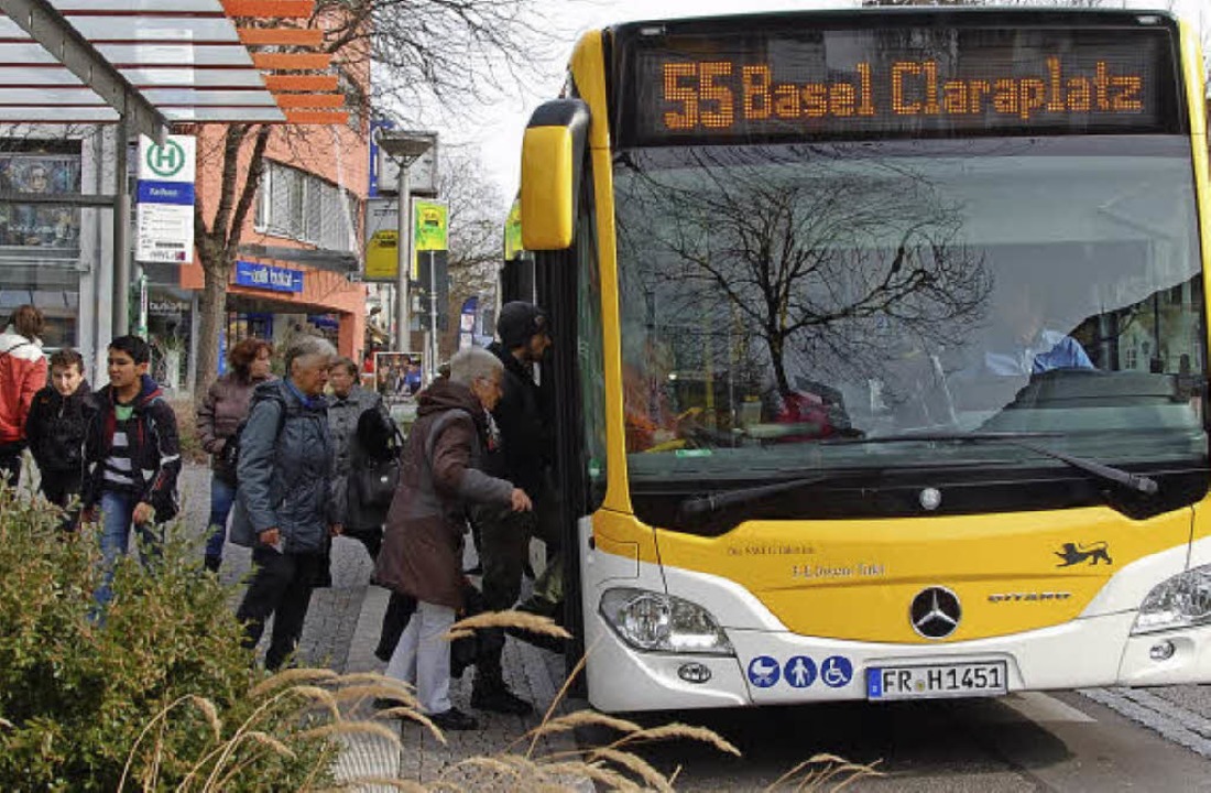 55er-Bus aus Basel zum Frankenpreis - Weil am Rhein - Badische Zeitung