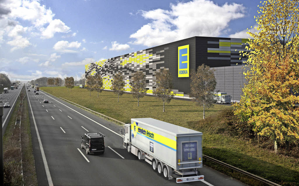 Neues Zentrallager von Edeka Südwest entsteht an der A5 bei Rastatt ...