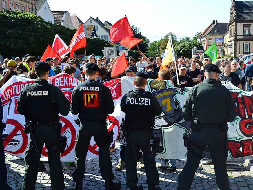 AfD-Demo in Offenburg trifft auf doppelt so viele Gegendemonstranten ...