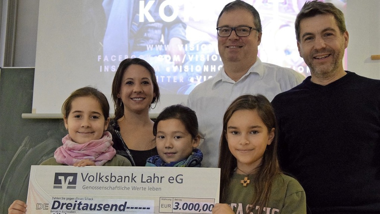 3000 Euro für Vision Hope - Herbolzheim - Badische Zeitung