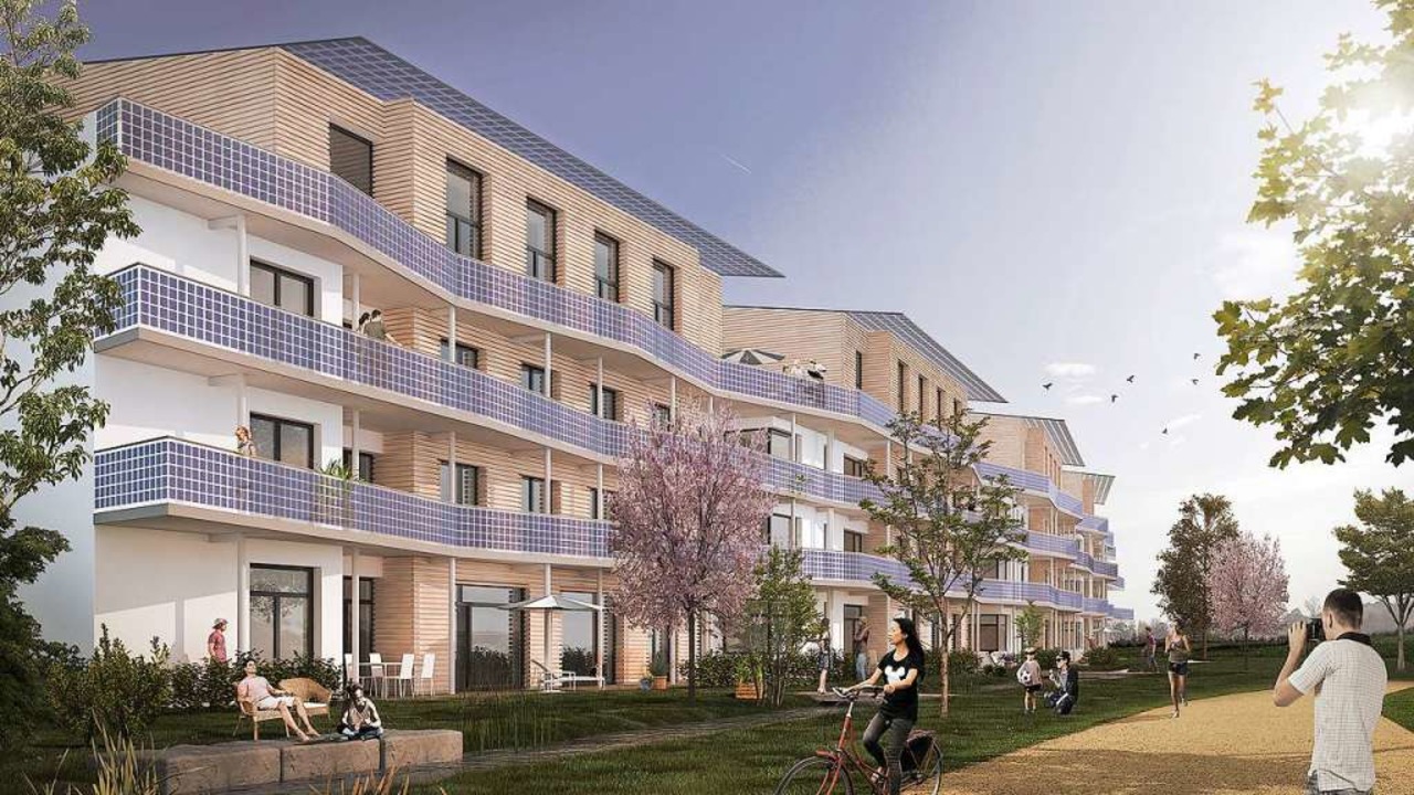 Rolf Disch stellt Plusenergie-Klimahaus-Wohnprojekt in Schallstadt vor ...