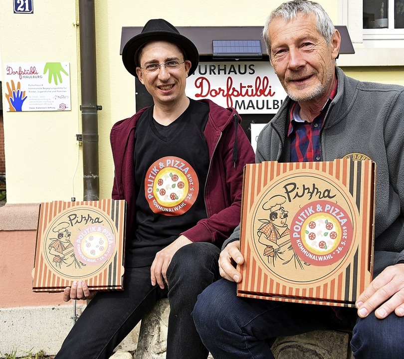 Mit der Pizza in der Hand diskutieren - Maulburg - Badische Zeitung