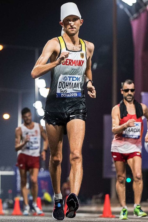 Carl Dohmann aus Freiburg bei WM Siebter über 50 Kilometer Gehen ...