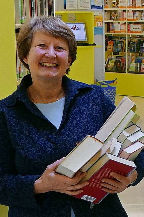 Bibliothekarin Andrea Strecker weiß, wie man Kinder zum Lesen bringt ...