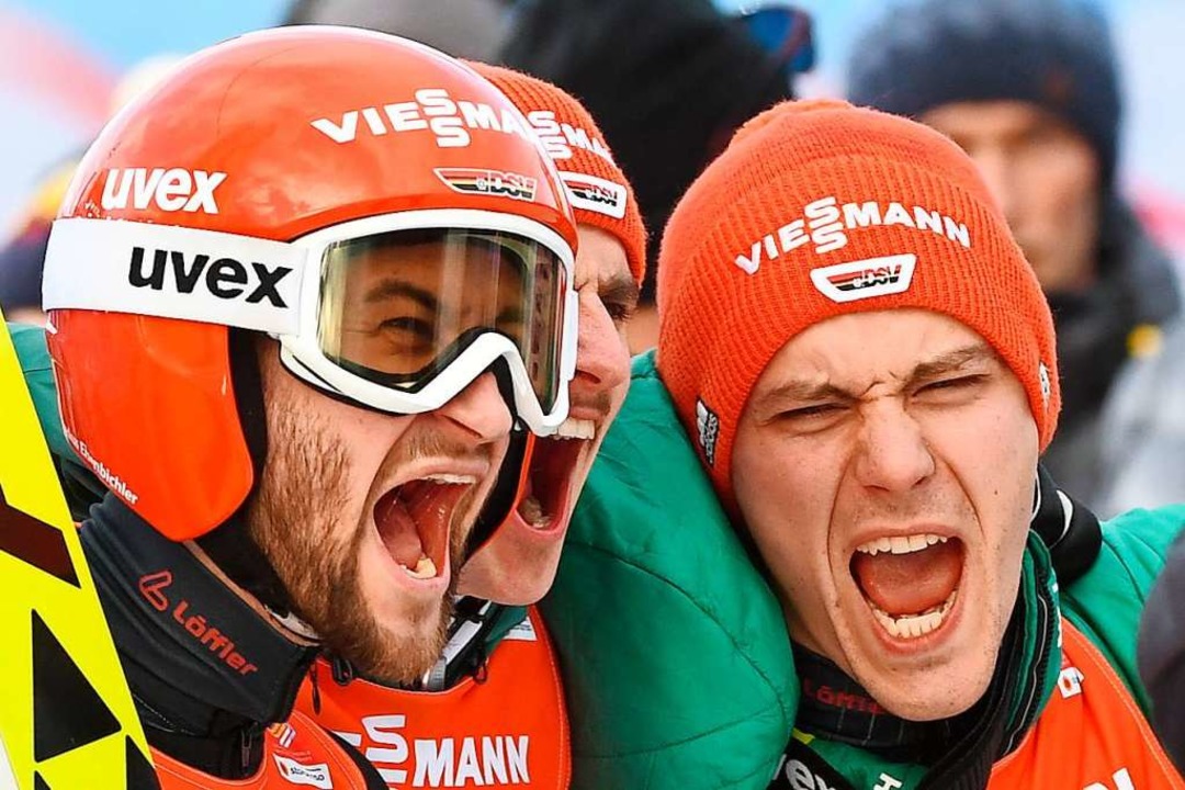 Erst zu früh, jetzt zu spät an der Kante: Stephan Leyhe vor der 68 ...