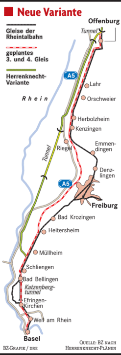 Tunnel für Offenburg und Kaiserstuhl? - Südwest - Badische Zeitung