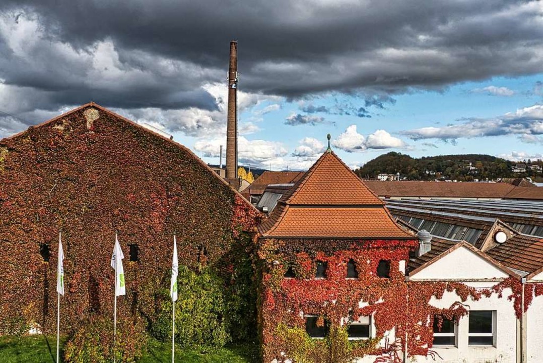 Industrieller Herbst bei der ehemaligen Lauffenmühle in Brombach ...