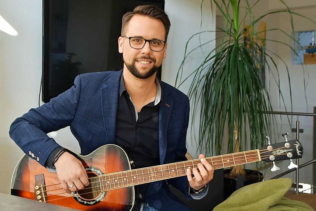 Der Schwörstädter Musiker Christian Ebner hat immer noch ein bisschen ...