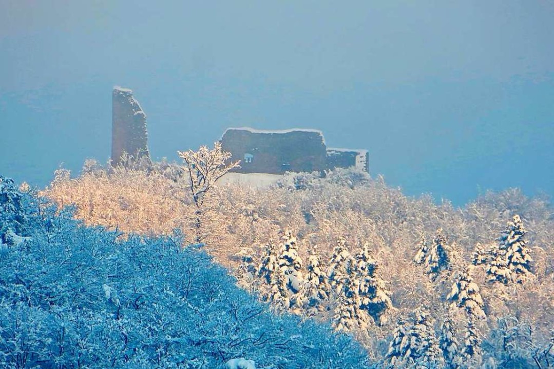 Die Schneeburg im Winterkleid - Ebringen - Badische Zeitung