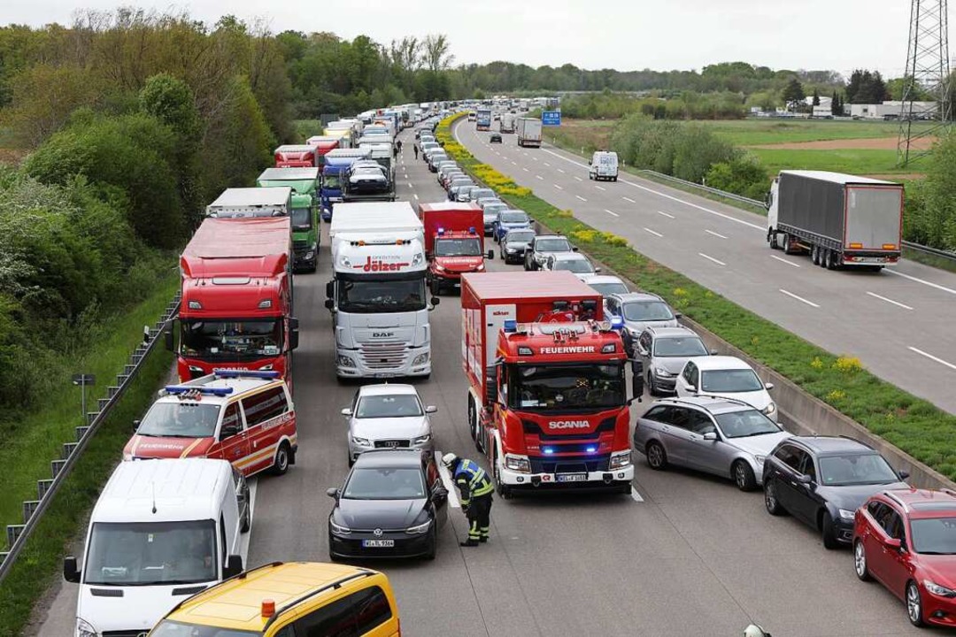Sperrung der A5 bei Appenweier wieder aufgehoben - Ortenaukreis ...