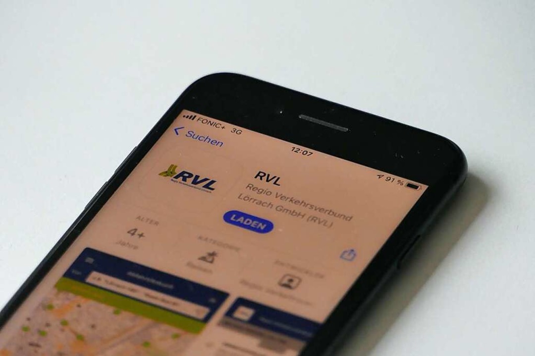 Der Regio-Verkehrsverbund Lörrach hat eine neue Info-App lanciert ...