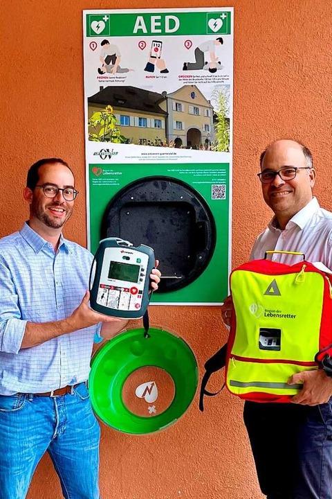 Auch in Freiburg-Günterstal ist nun ein Defibrillator jederzeit ...