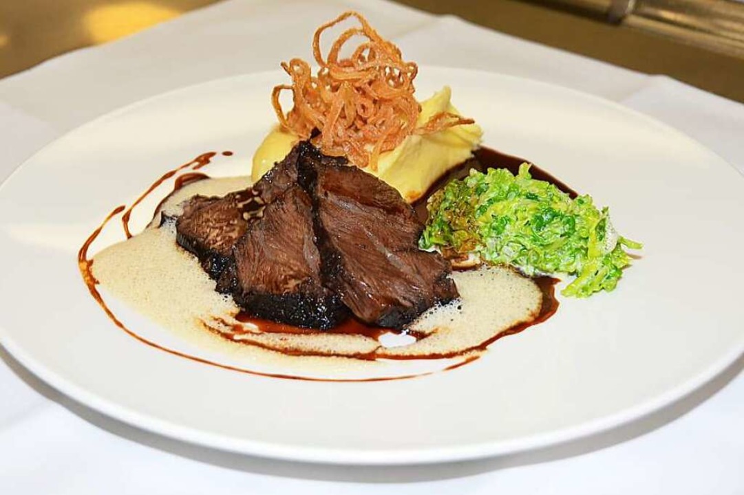 Geschmorte Rinderbacke und gebeizter Orangenlachs für die Festtage ...