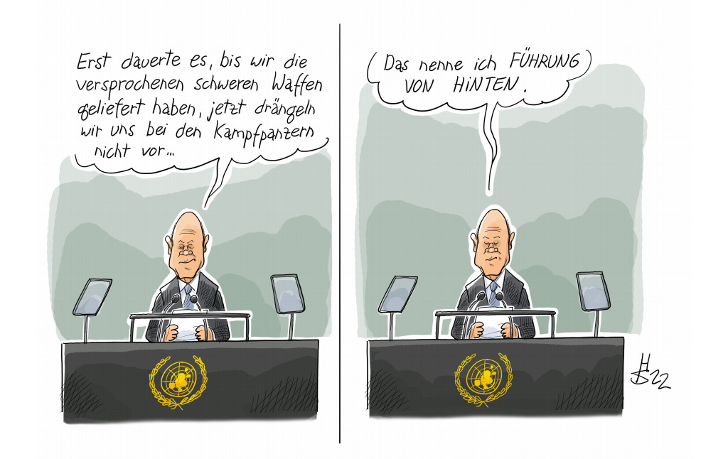 Deutschland nimmt seine neue internationale Rolle an - Karikaturen ...