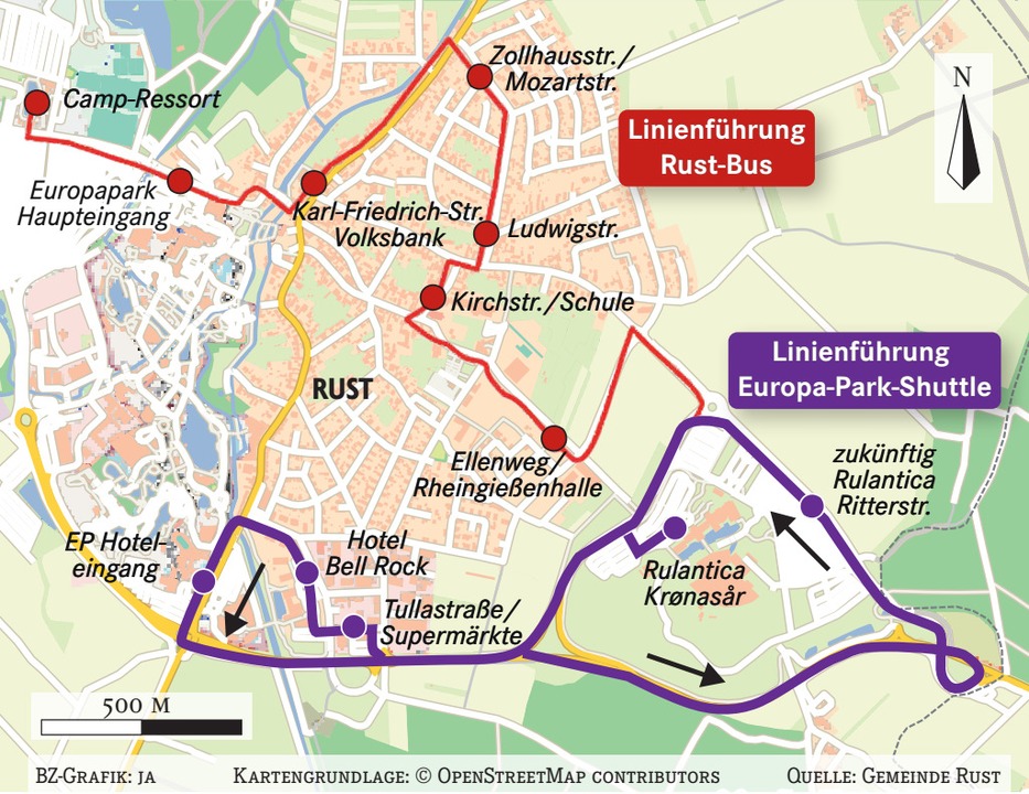 Der Rust-Bus fährt im Halbstundentakt kostenlos durchs Dorf - Rust ...