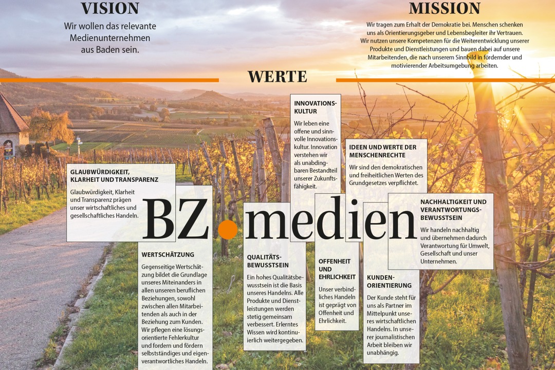 Ein Leitbild bestimmt das Miteinander in der BZ.medien-Familie - Wir ...