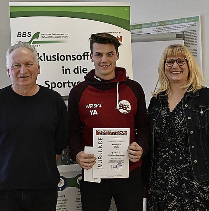 Auszeichnung für Inklusion beim BSC - Bahlingen - Badische Zeitung
