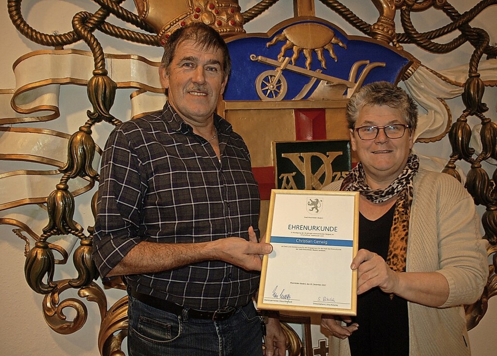 Ehrung für Christian Gerwig - Rheinfelden - Badische Zeitung