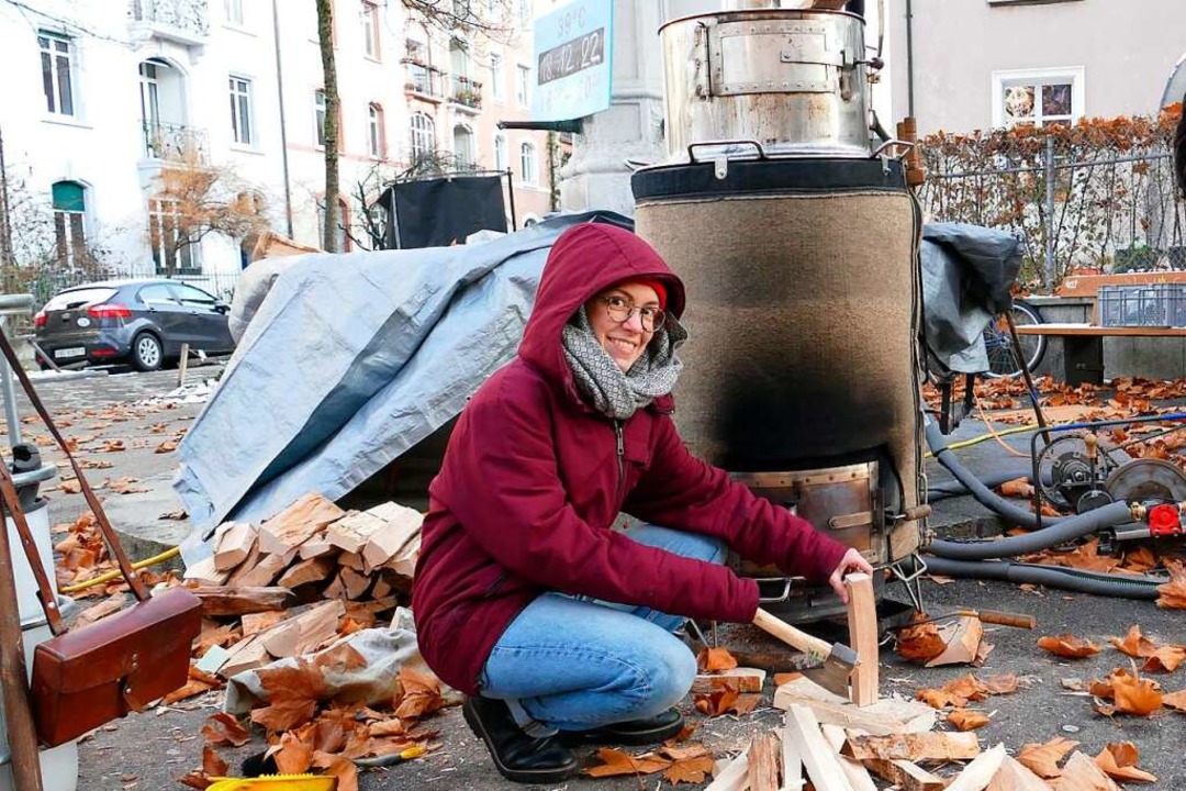 In der Basler City werden einige Brunnen im Winter zum Pop-up-Spa ...