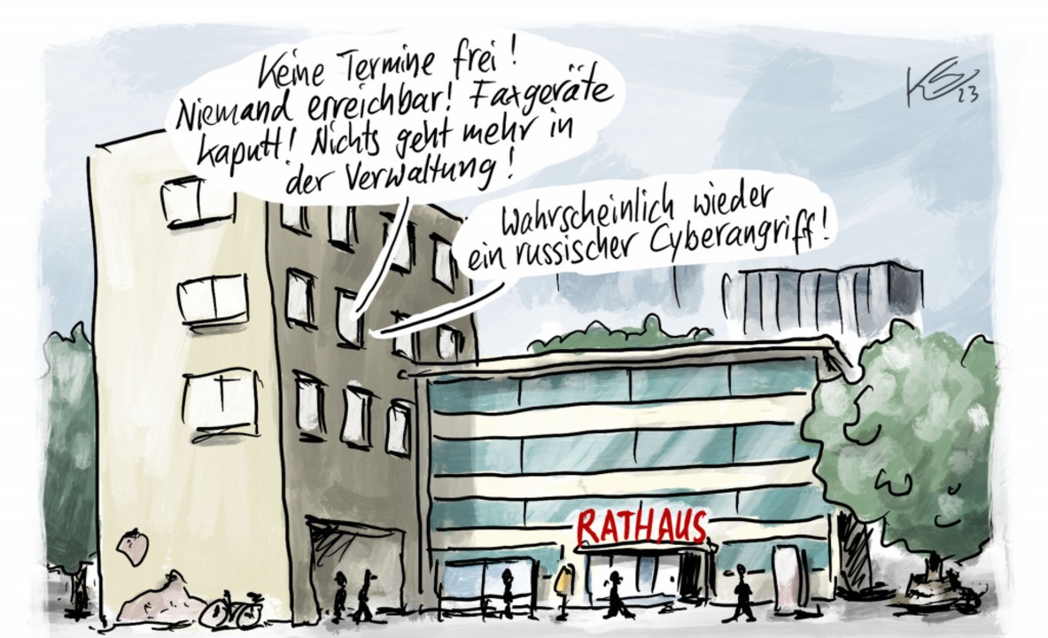 Endlich eine Erklärung! - Karikaturen - Badische Zeitung