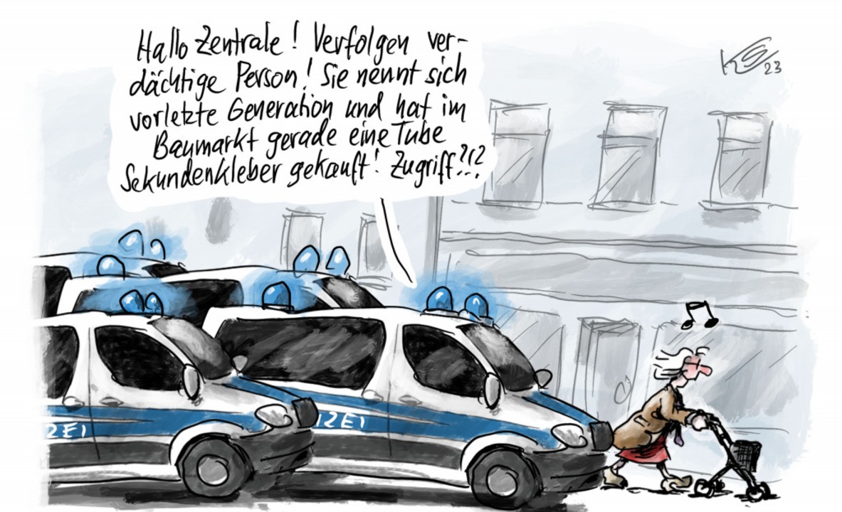 Eskalation in Berlin - Karikaturen - Badische Zeitung