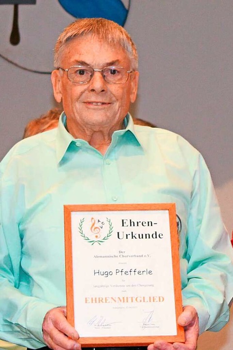 Alemannischer Chorverband trauert um den langjährigen Präsidenten Hugo ...