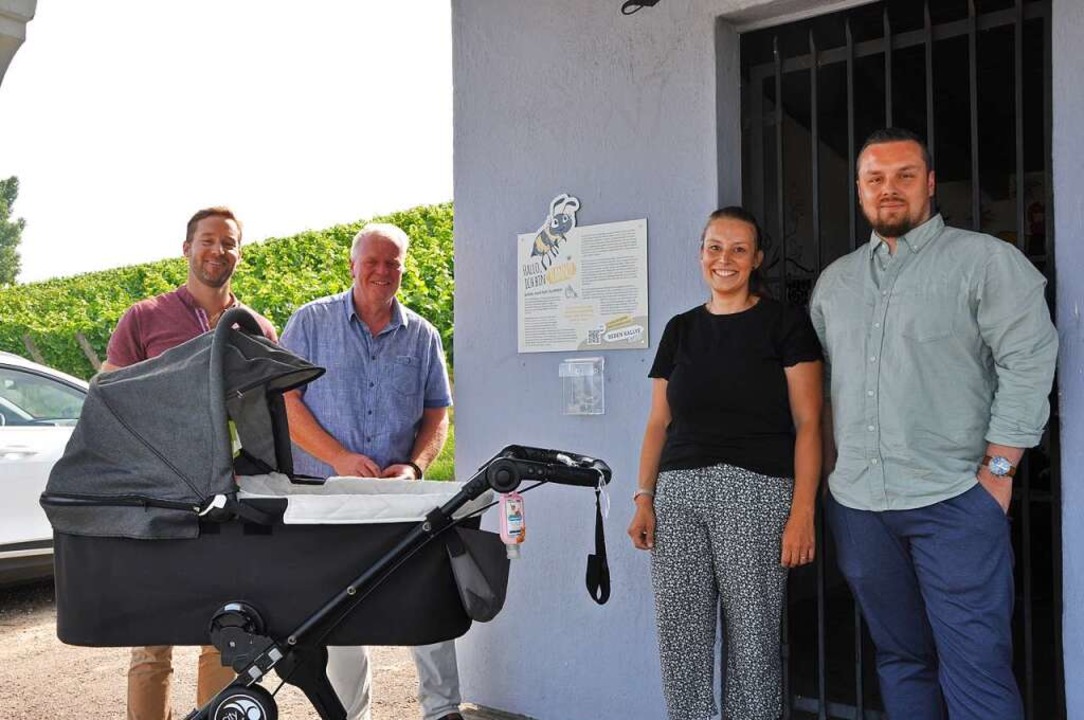 In einem Weinberg in Auggen gibt es nun eine Reben-Rallye für Kinder ...