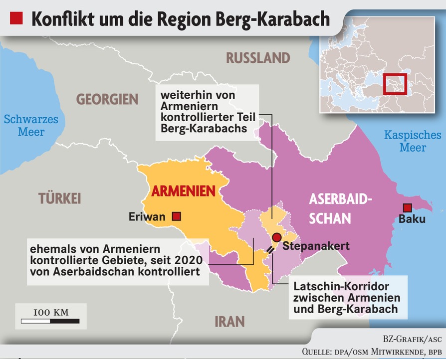 Der Krieg ist zurück in Berg-Karabach - Ausland - Badische Zeitung